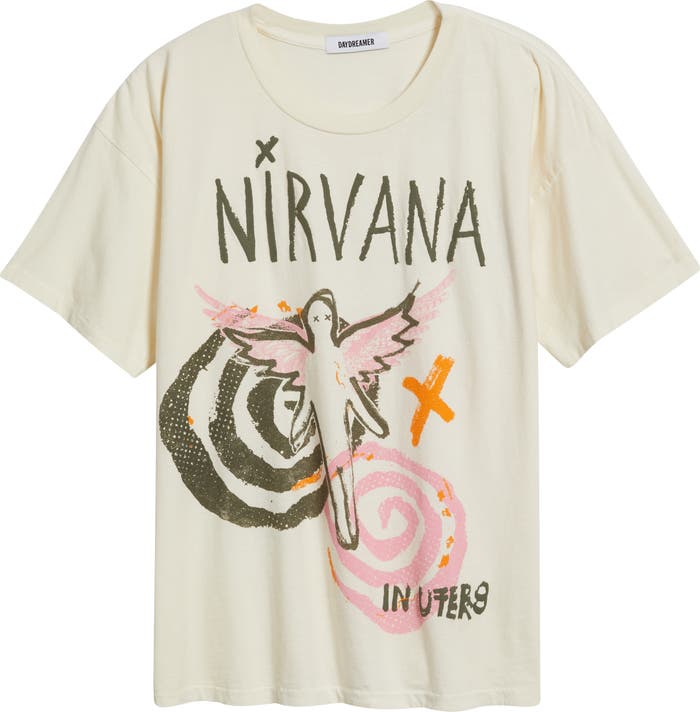 DAYDREAMER NIRVANA IN UTERO COLLEGE MERCH TEE – The Collection TX